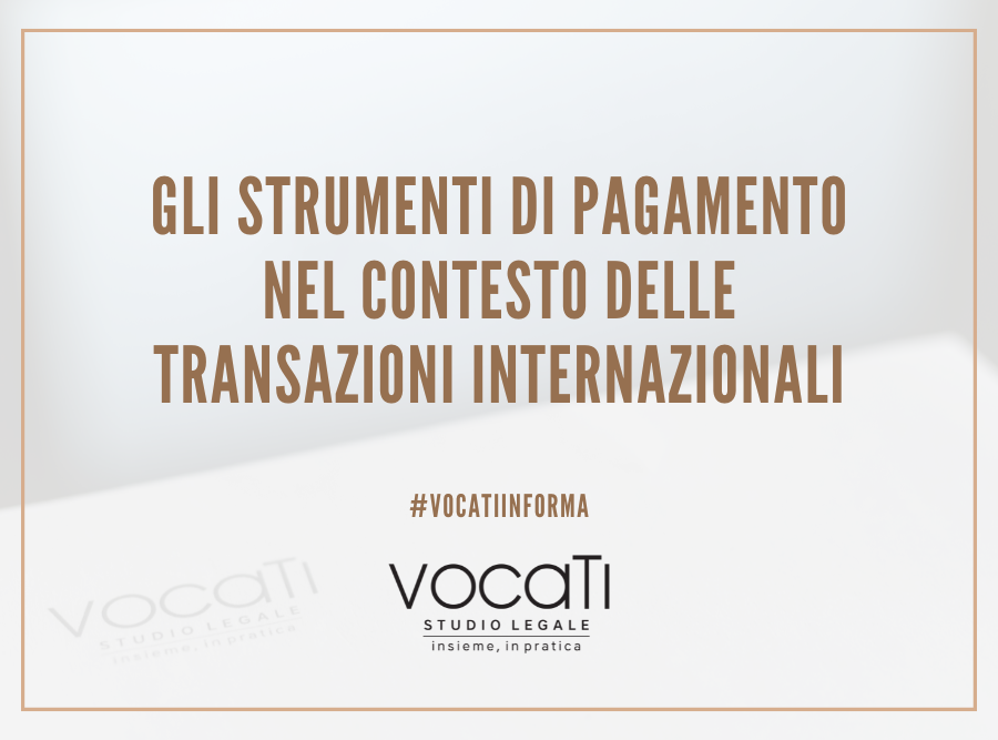 Gli strumenti di pagamento nel contesto delle transazioni ...